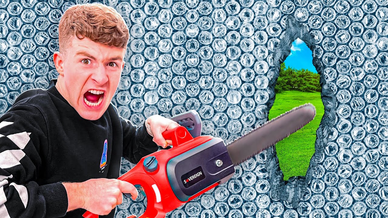 What happened after escaping 100 layers of bubble wrap
