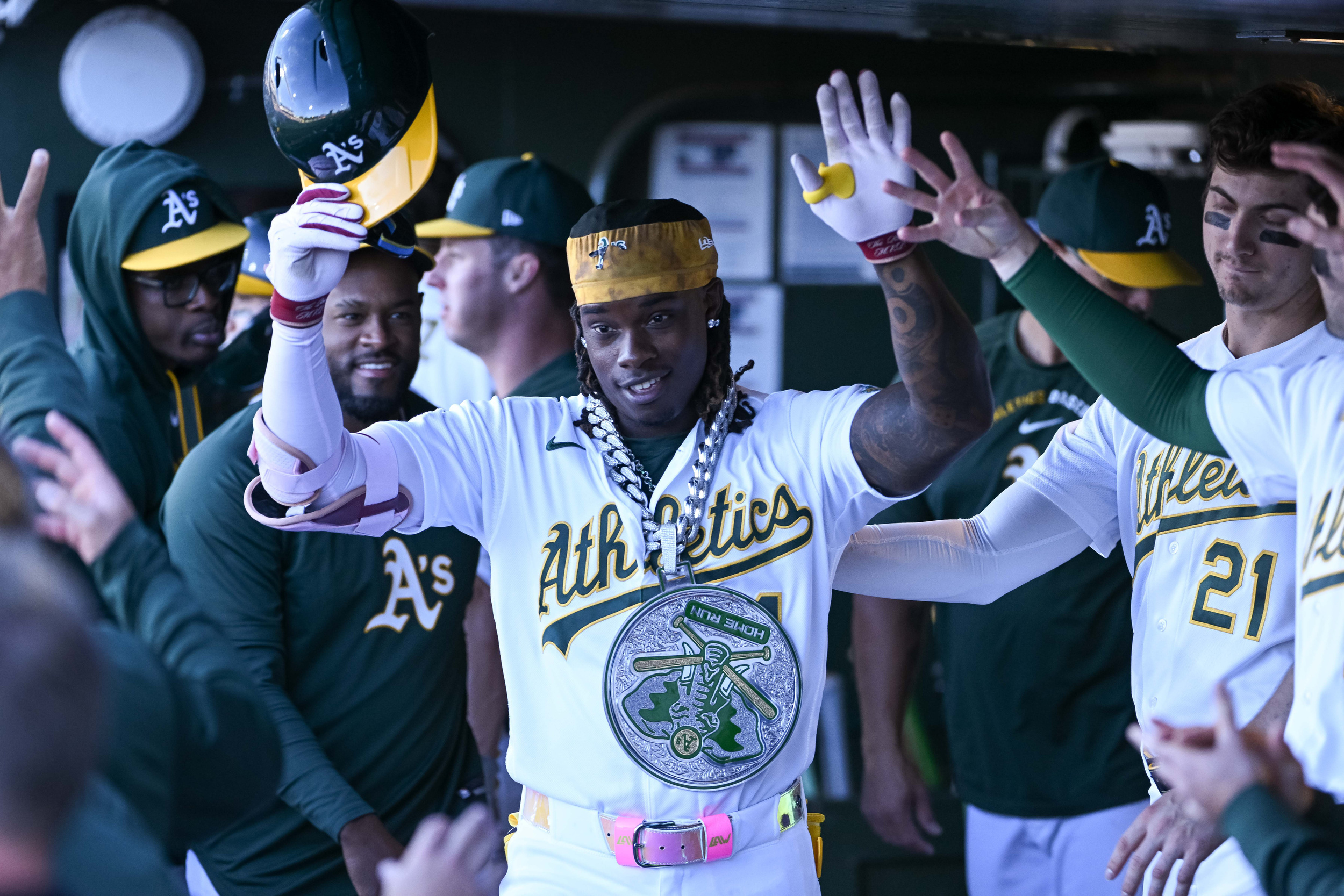 A’s bats go quiet in 7-0 loss as AL West stays bunched