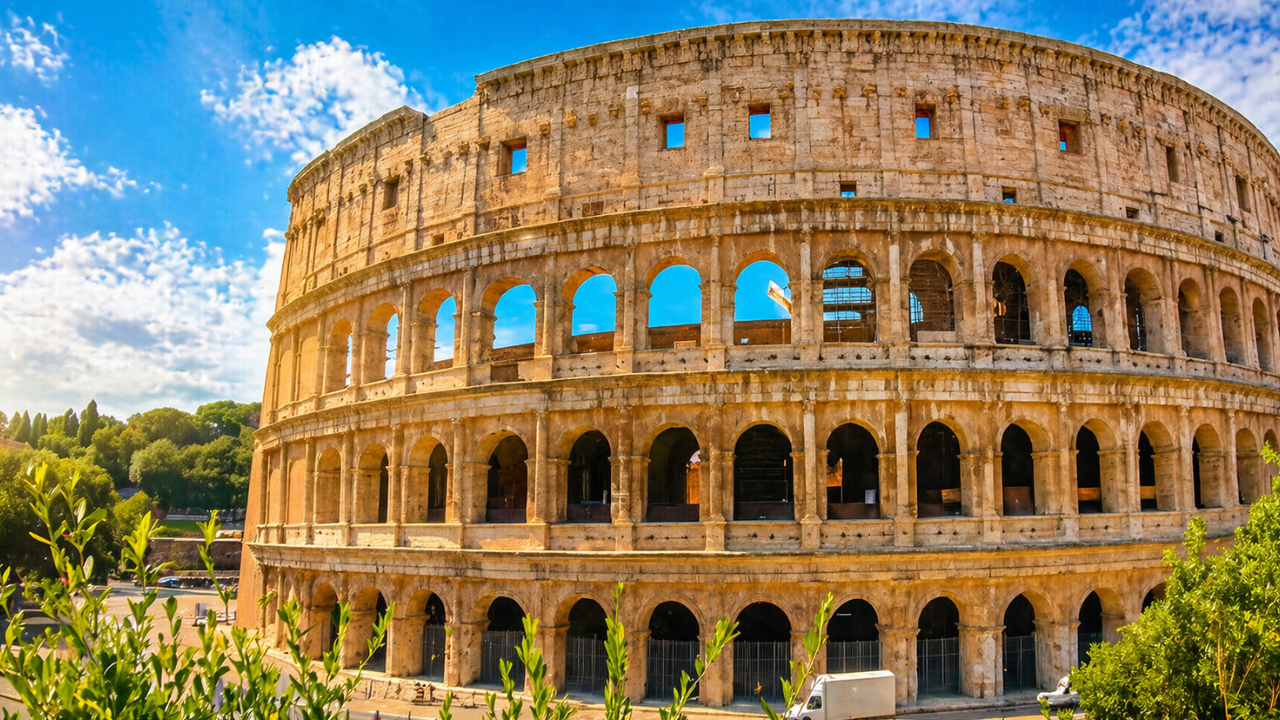 A historic walk through Rome’s Colosseum district (4K)