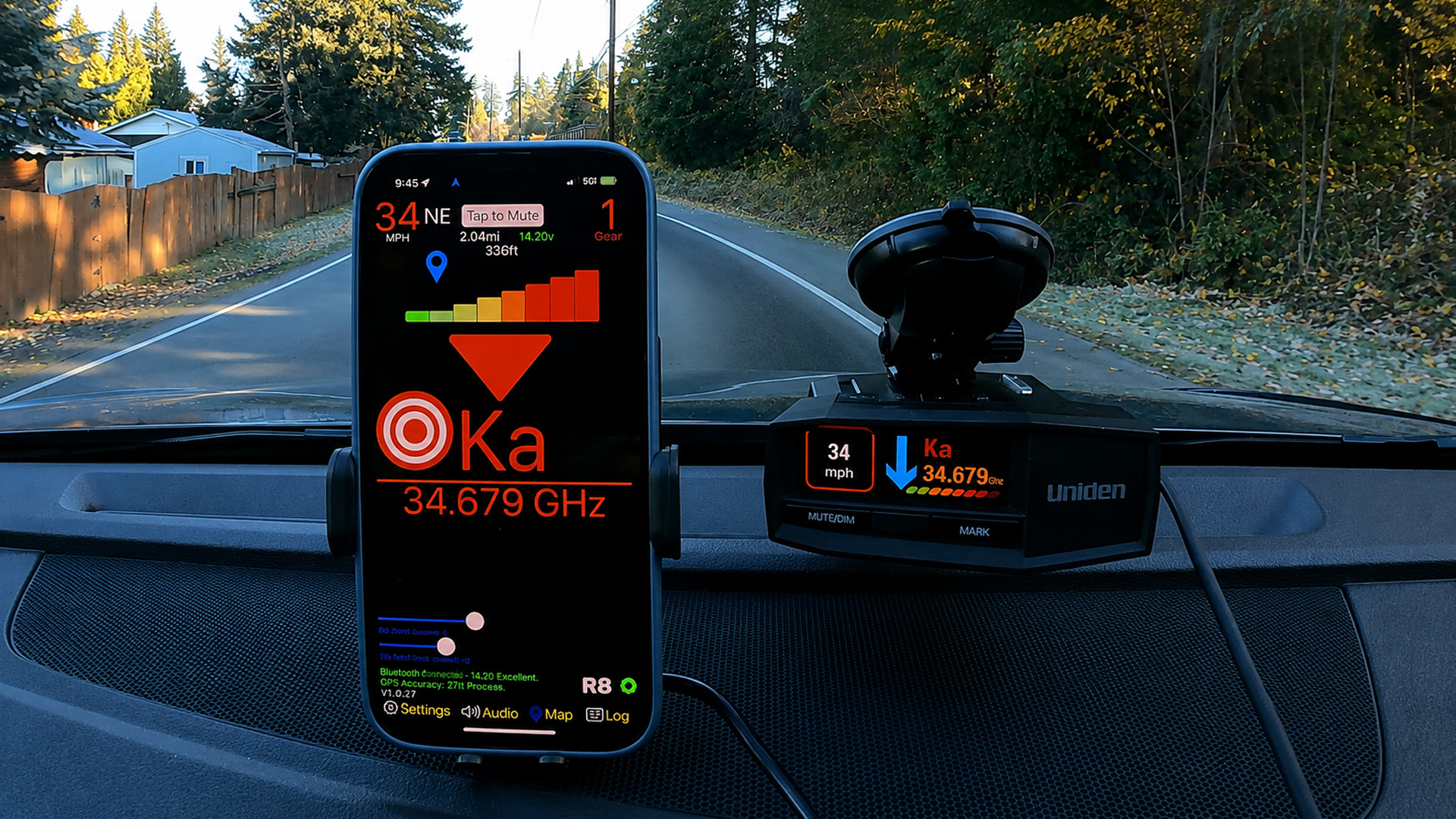 V1 driver versus radar companion app comparison