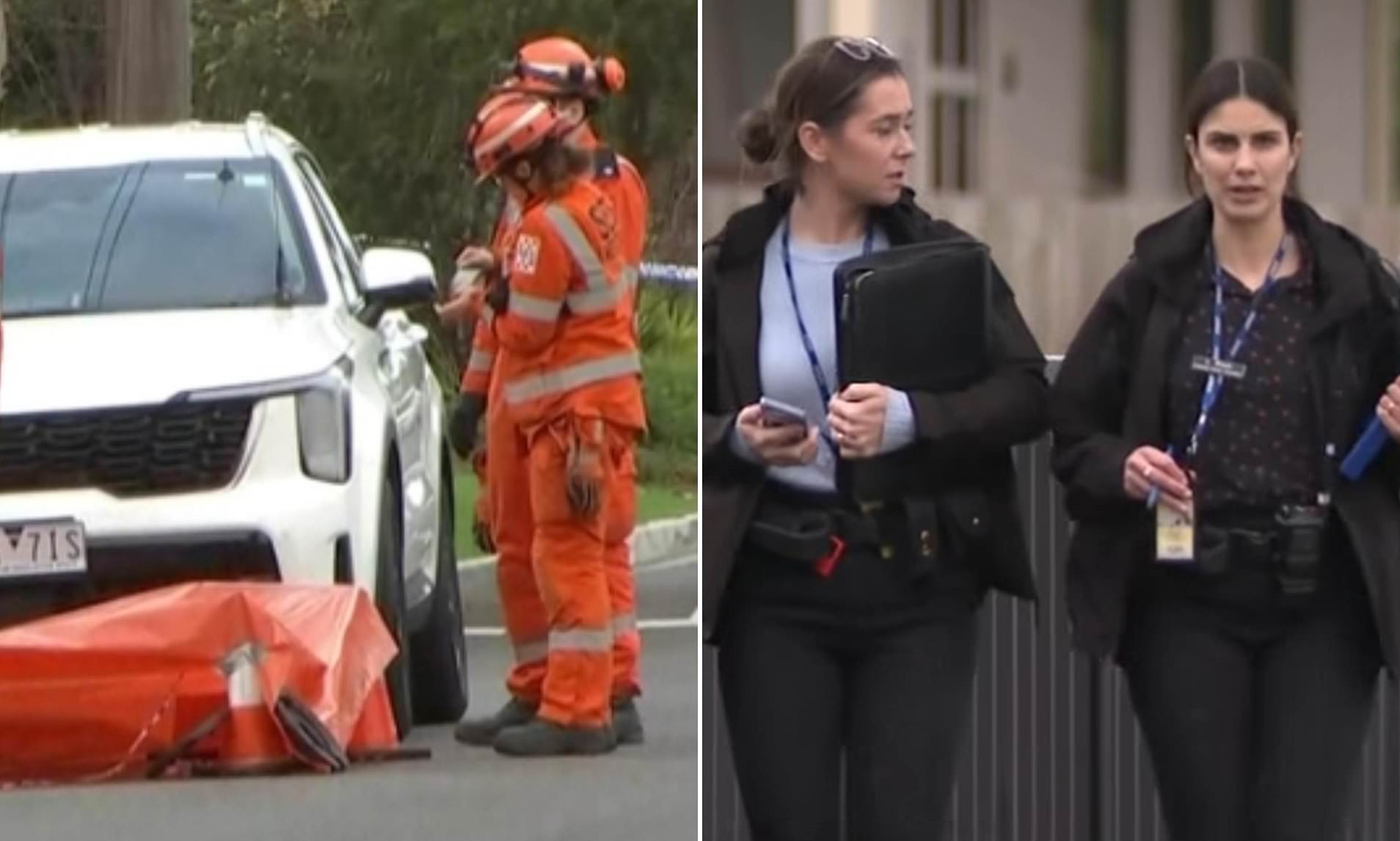Fatal stabbing rocks suburb as man is found bleeding out - with two men ...