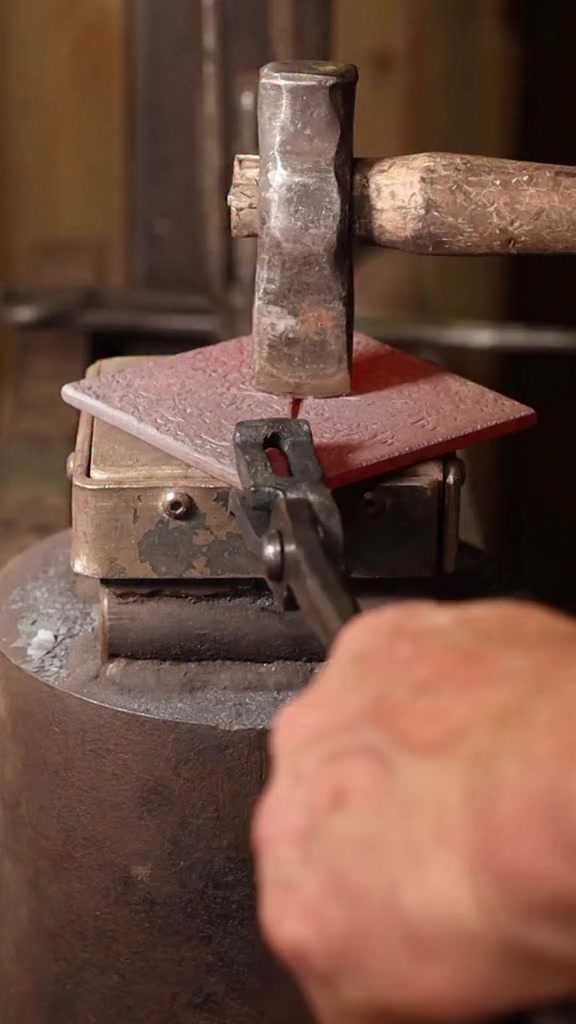 Why this forged quilt square needed a back plate