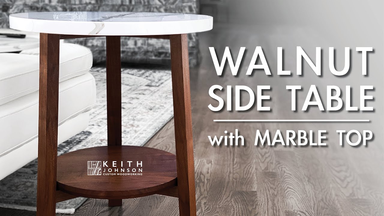 Crafting a walnut end table