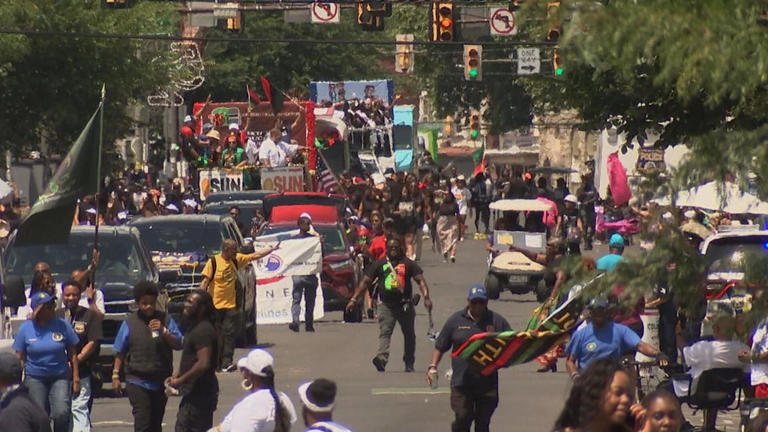 Hundreds gather in West Philadelphia for annual Juneteenth parade ...