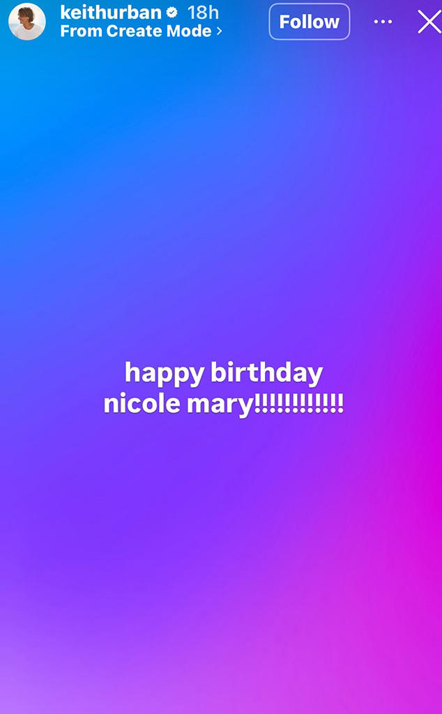 Keith Urban sends birthday love to Nicole Kidman one year after split