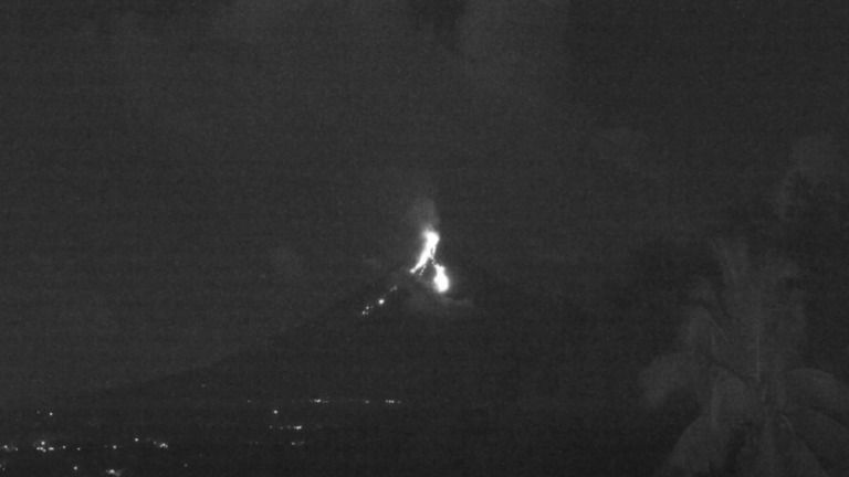 Watch: Mayon Volcano's lava effusion on day 167 of effusive eruption