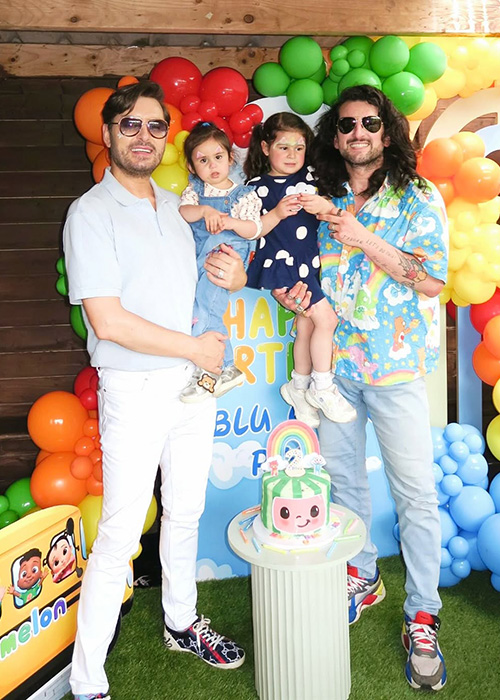 'Our baby deserves it all' Arthur Gourounlian and Brian Dowling mark ...