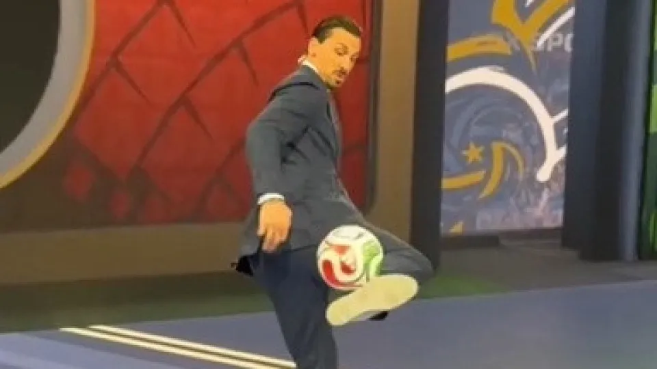 Velhos são os trapos. Ibrahimovic e Henry deram um show em pleno estúdio