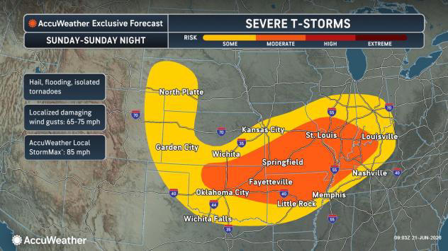 Severe thunderstorms, flood threat to persist across central, eastern US