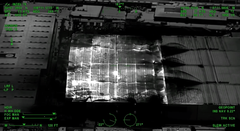 Aerial footage shows different perspective on Boyle Heights warehouse fire