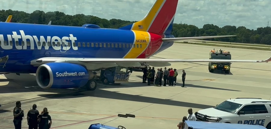 Ground vehicle strikes Southwest aircraft at Memphis International Airport