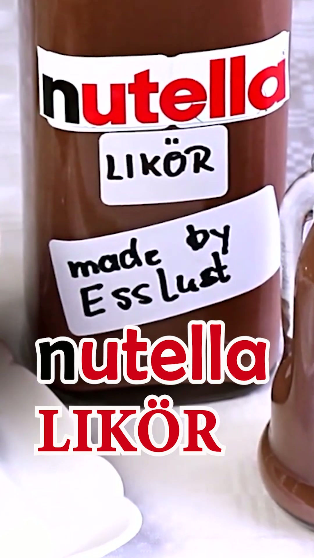 Nutella Likör - süffig und lecker #shorts