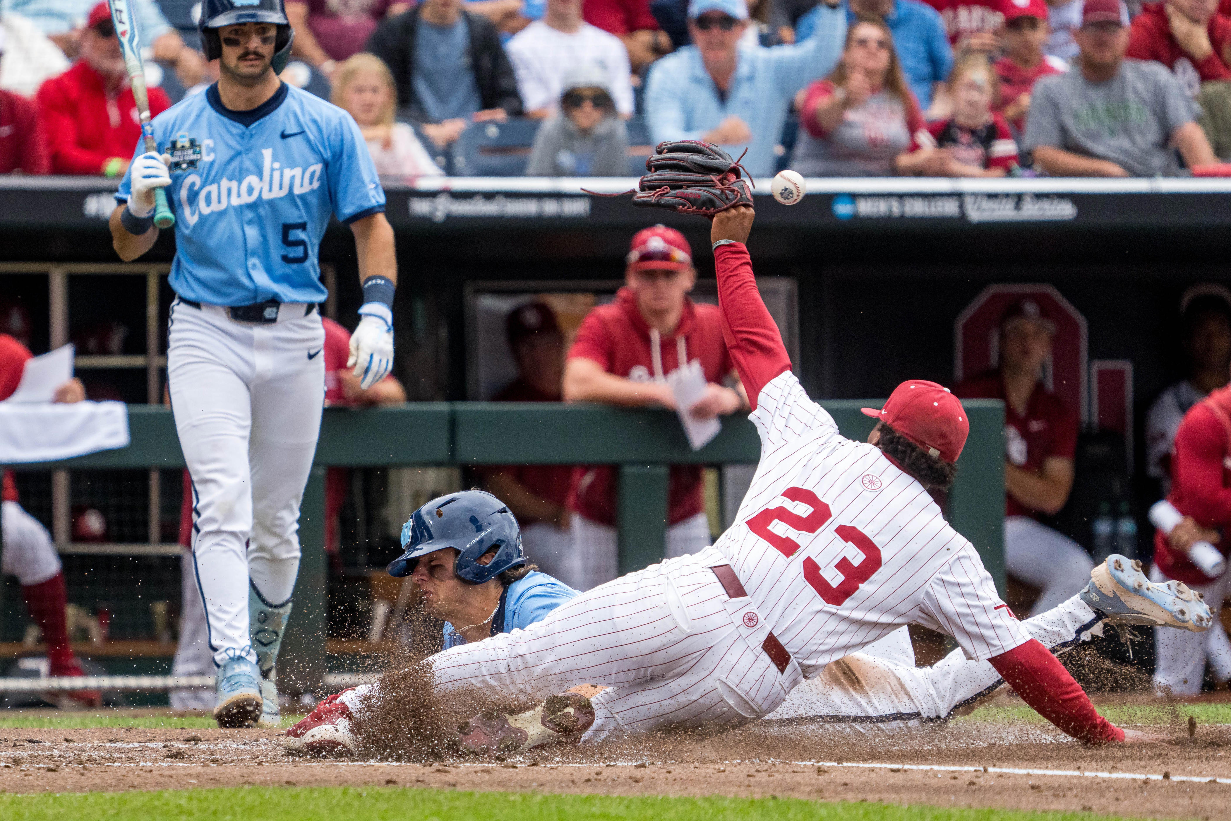 OU baseball vs UNC live updates, College World Series score, Game 2 ...