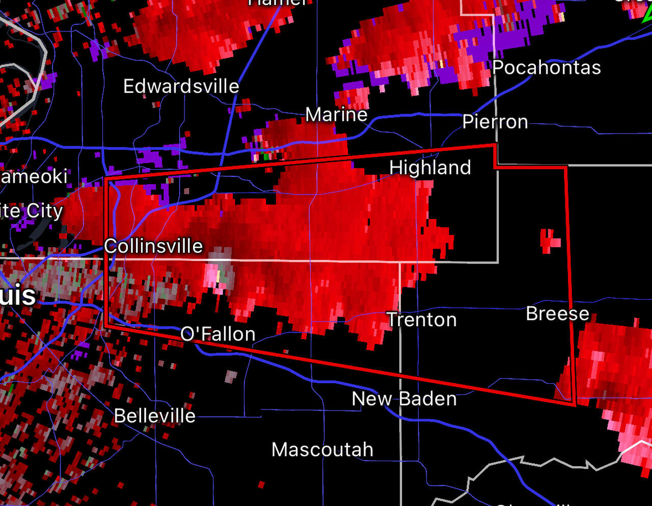 Expired: Tornado warning issued for parts of Madison, St. Clair and ...