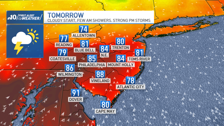 First alert: Severe storm risk for Monday PM