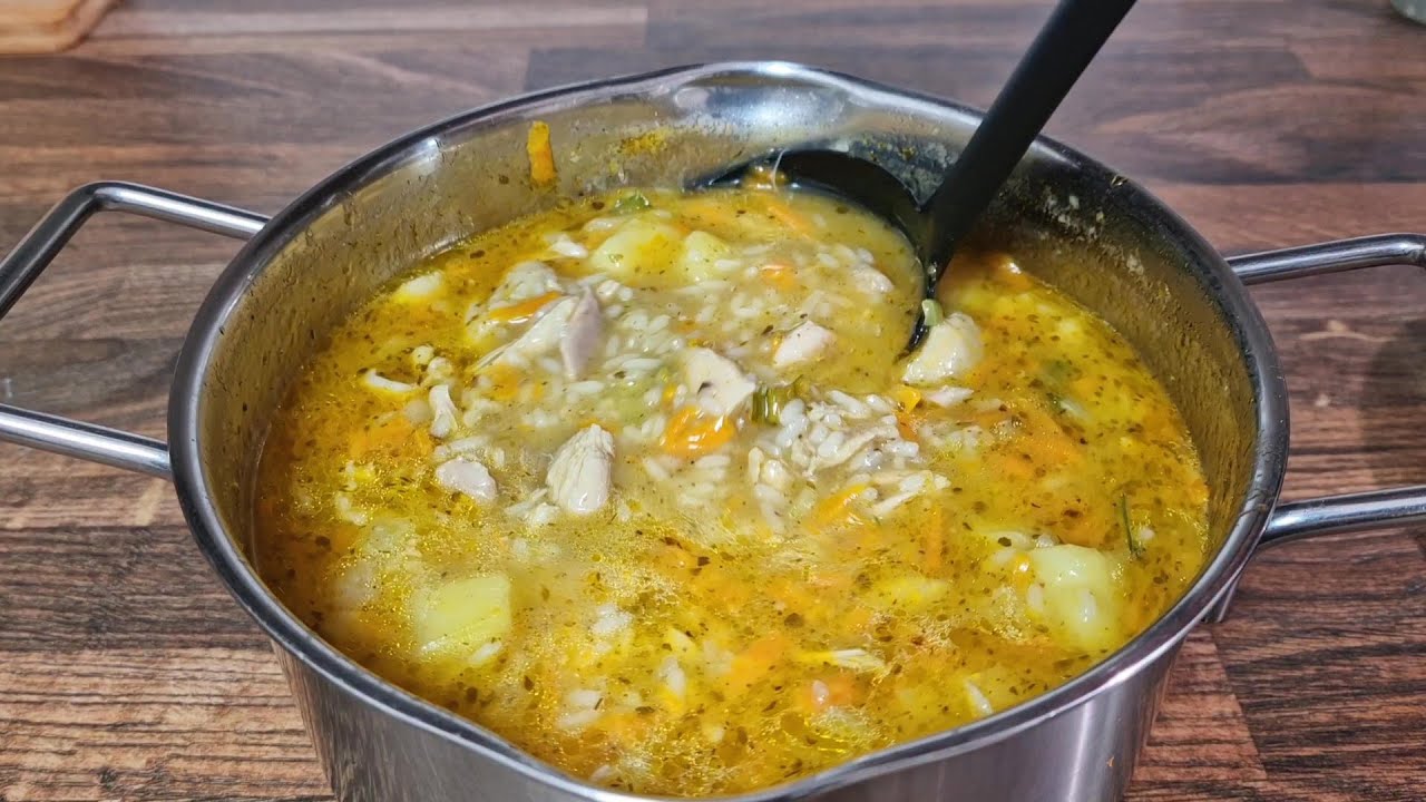 Geschmack der Kindheit: Mamas Rezept für Hühnersuppe mit Reis. Kennt ...