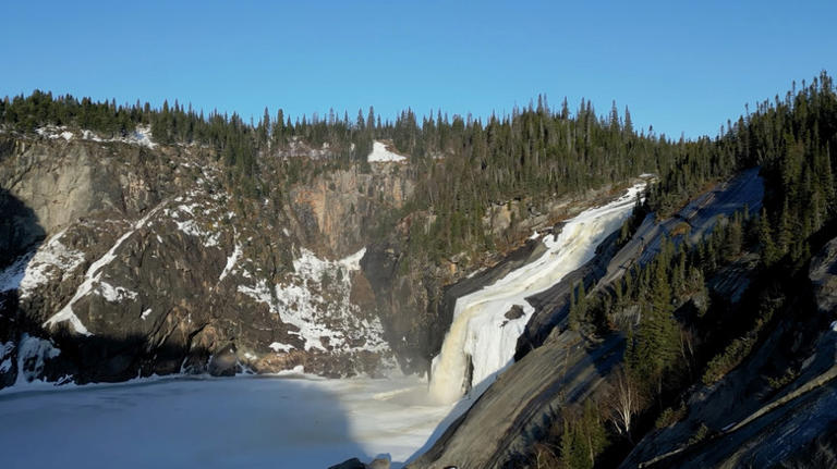 Canada's largest artificial lake is a scenic gem with a 'dry waterfall ...