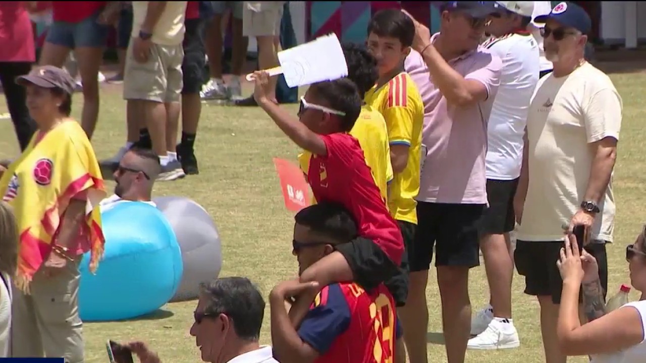 Atlanta stadium hosted massive Spanish fan march