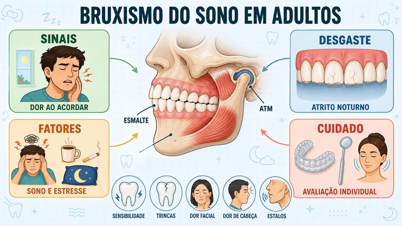 Acordar com o maxilar dolorido e os dentes desgastados com frequência ...