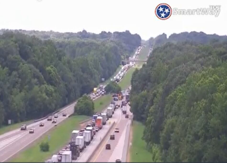 Crash on I-40 causes traffic delays, per TDOT