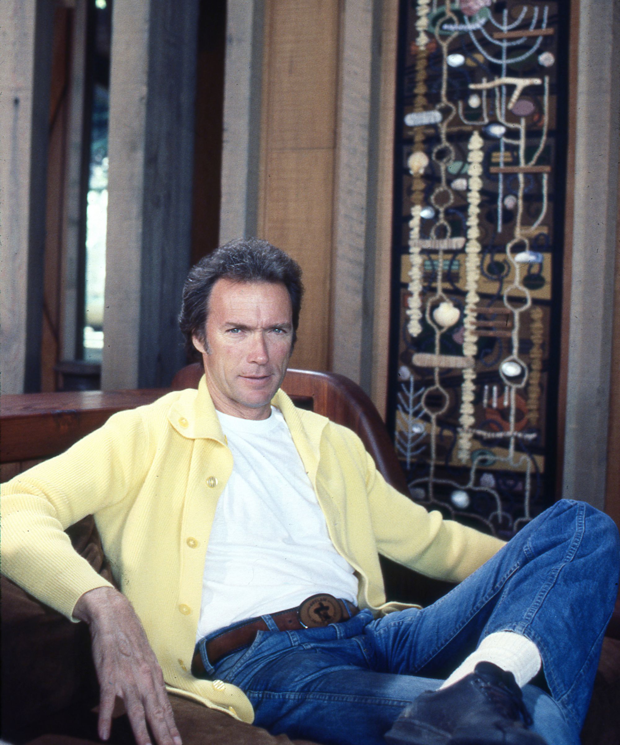 Clint Eastwood's '70s living room is a tour de force in adding visual ...