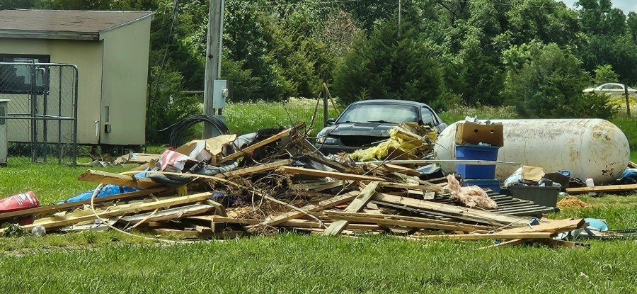 One dead after building collapse north of Wichita amid severe storms