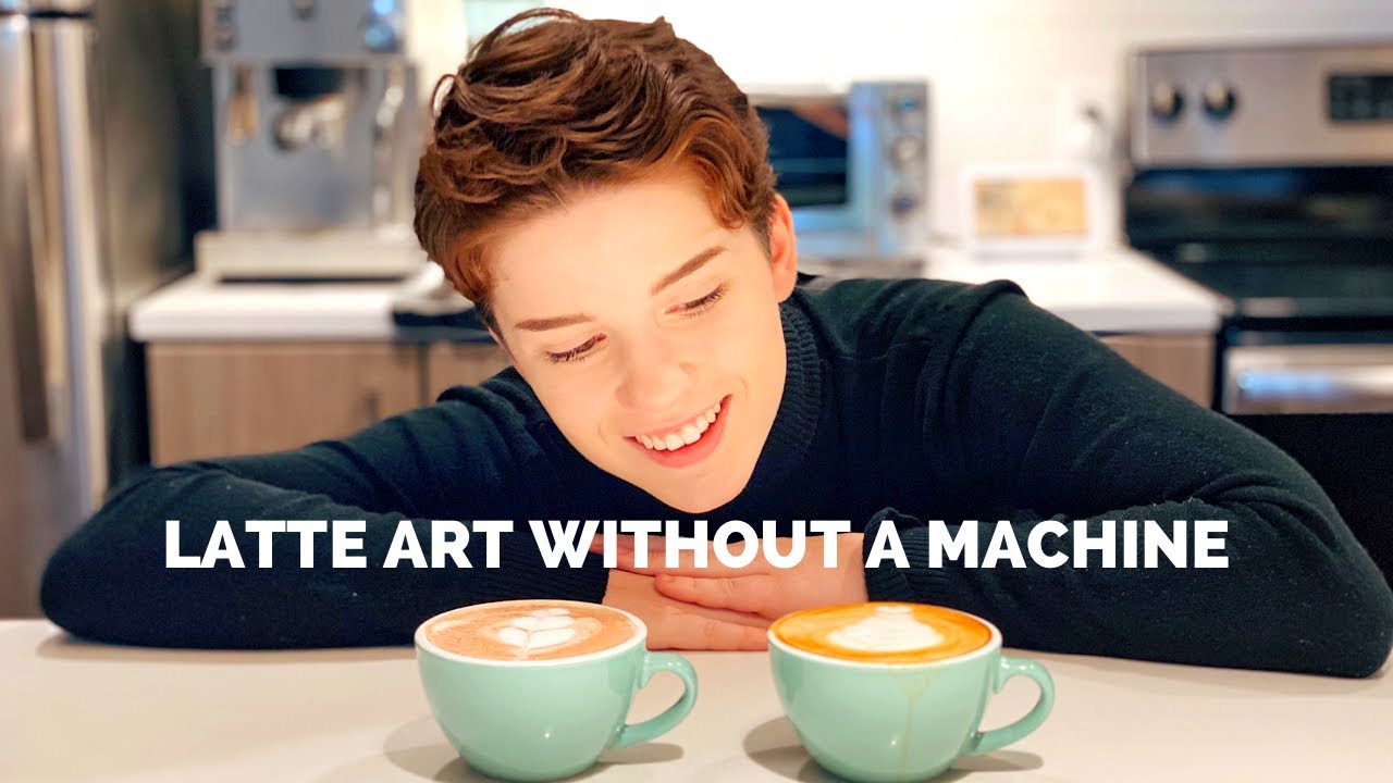 Latte art without a machine: The French press way