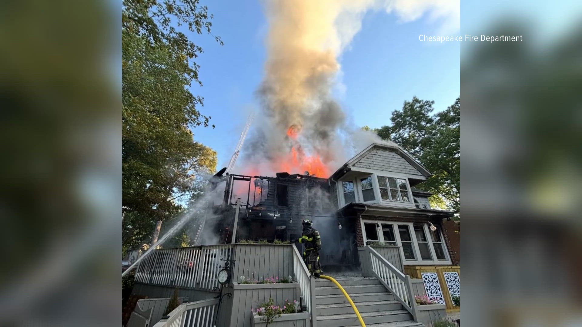 Family displaced after fire Sunday morning on Honey Locust Way