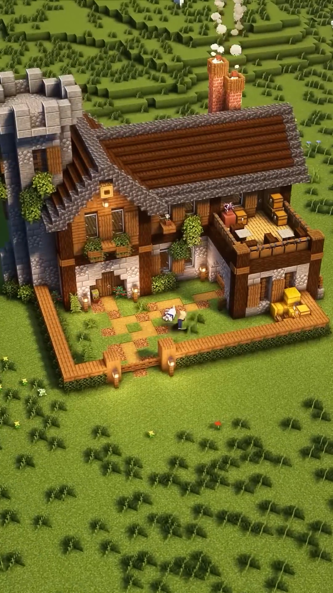This huge Minecraft house feels cozy from every angle
