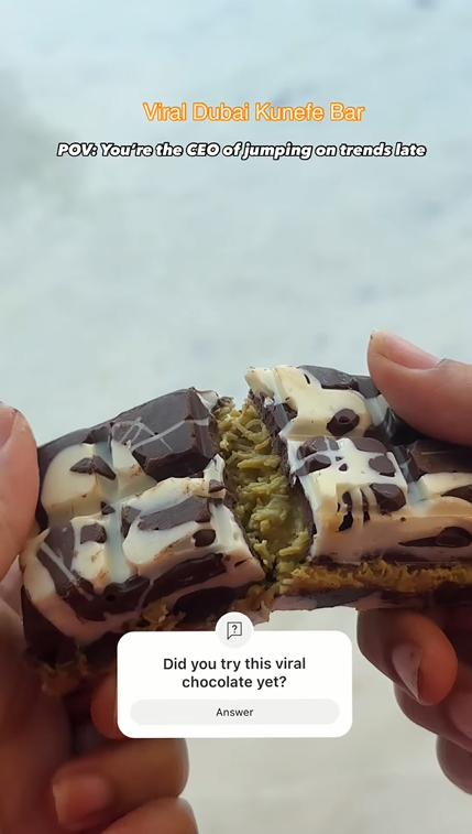 Dubai Chocolate Knafeh Dessert 🍫🇦🇪 Viral Viral Sweet Treat 😋🔥