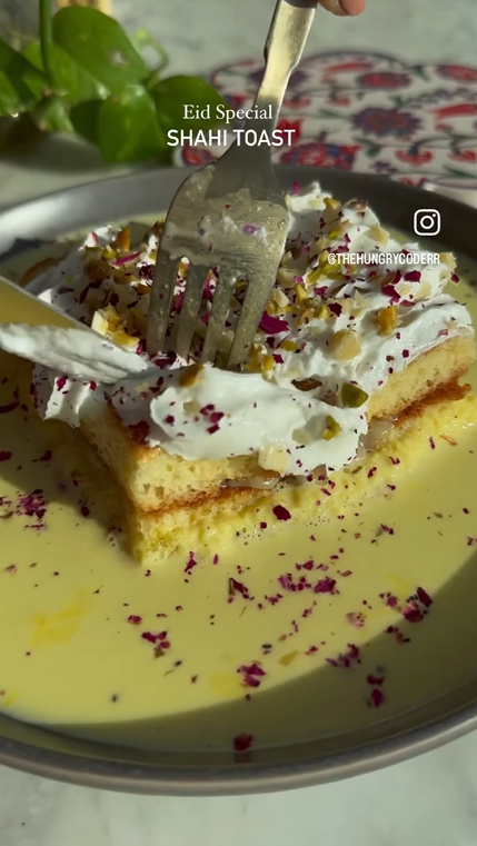 No-bake shahi toast / shahi tukda dessert 🍞🍯 Easy Indian subcontinental ...