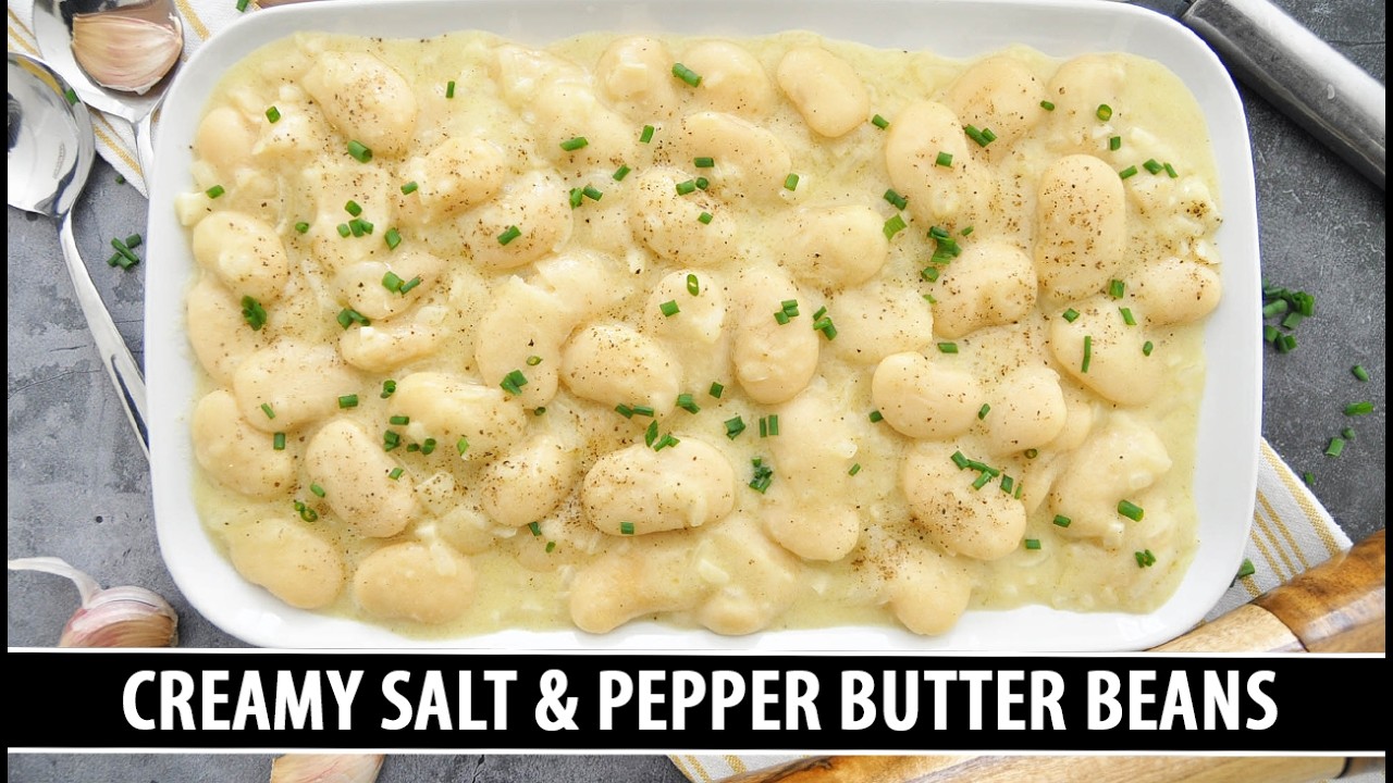 Creamy salt and pepper butter beans: Quick 20-minute recipe