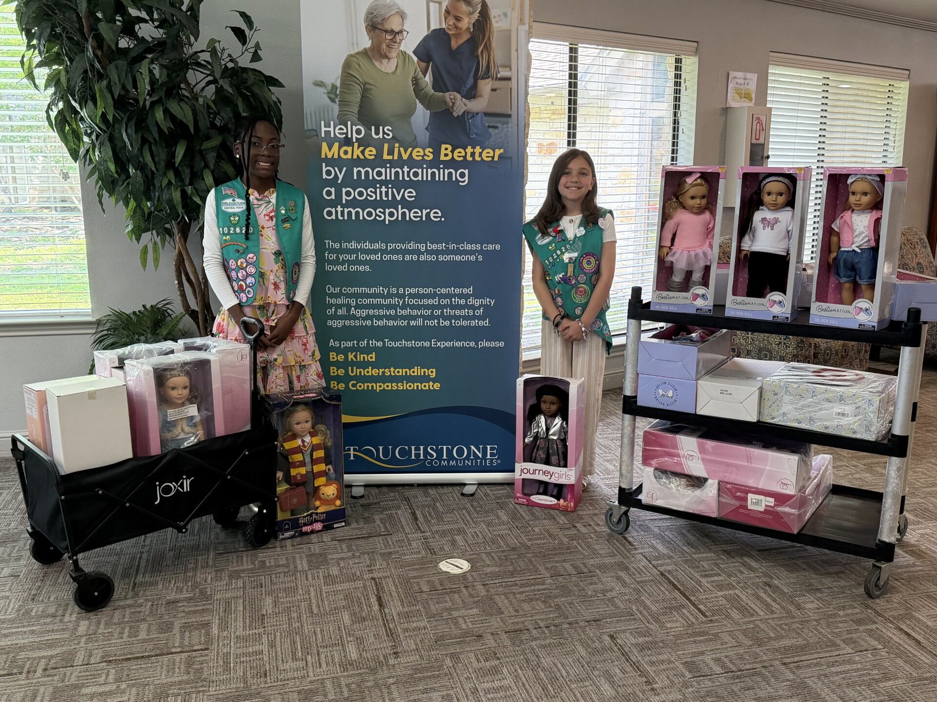 Girl Scouts earn Bronze Award for 'Dolls for Seniors' project