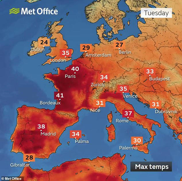 Britain faces hottest day ever as Met Office issues red 'extreme heat ...