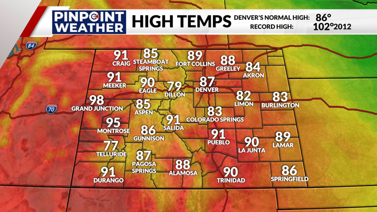 Denver weather: More storm chances heading into the workweek