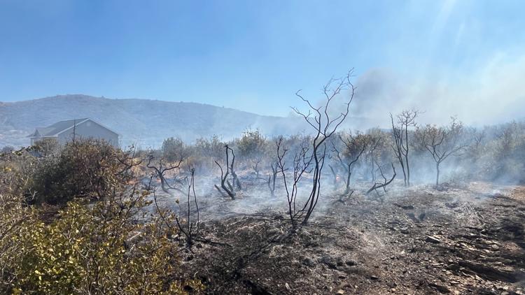 Antelope fire 90% contained, human-caused