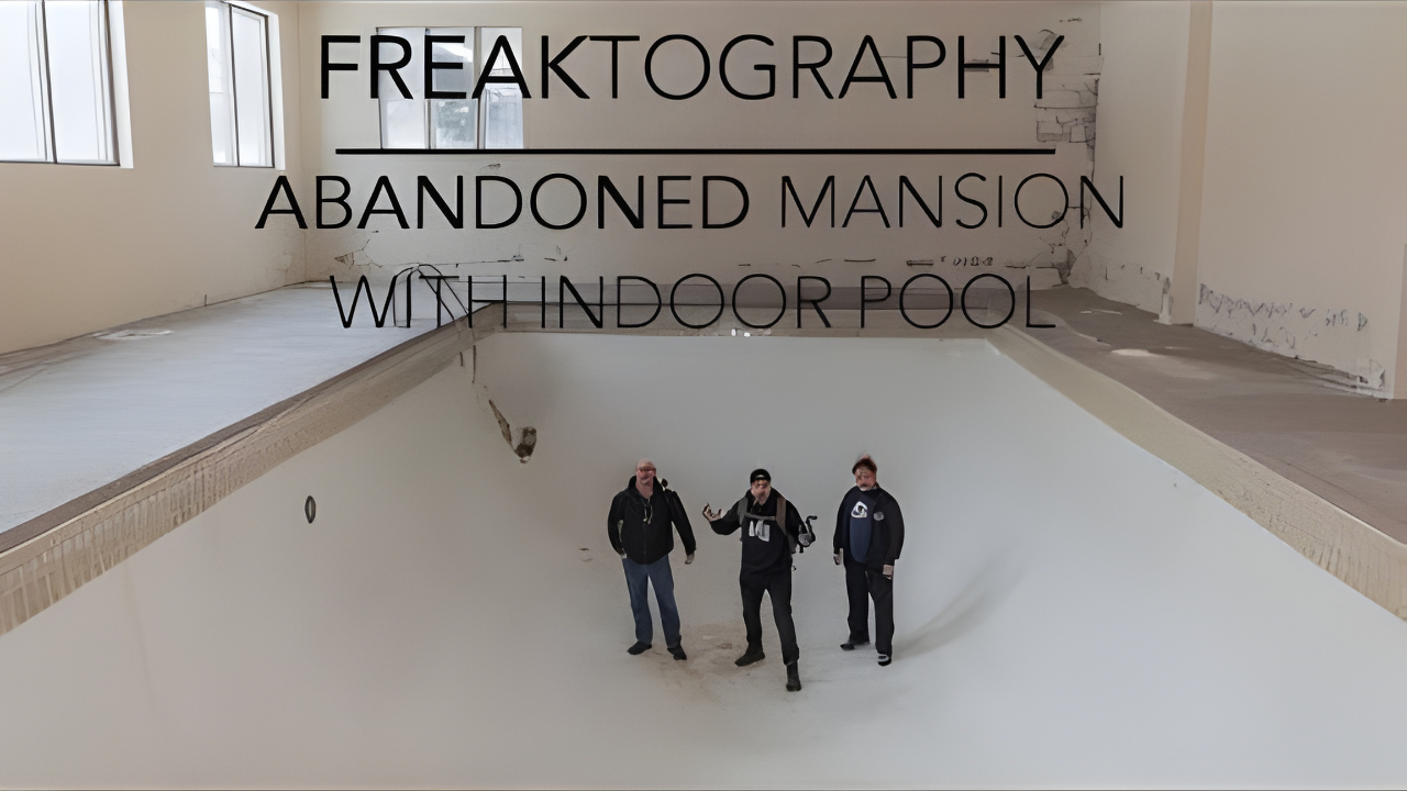 Inside an abandoned derelict mansion with an indoor pool hidden within
