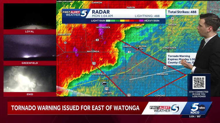 Watch live: Tornado warning issued, dangerous severe storms moving ...