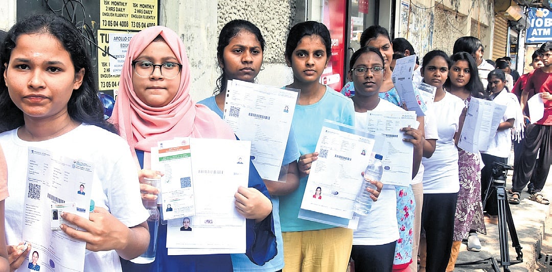 Attendance dips from 95% to 75% in NEET re-examination