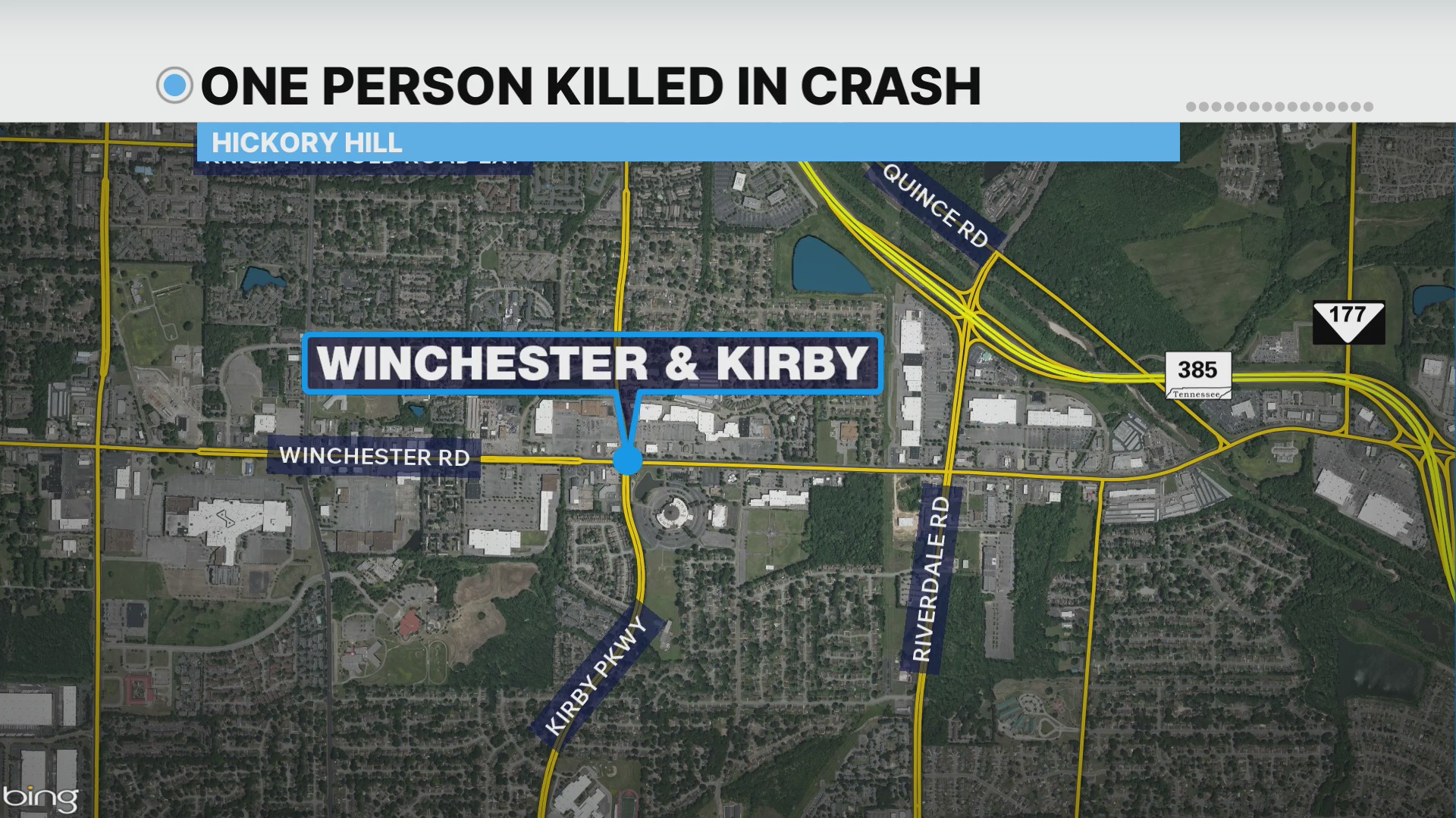 Man dies after early morning crash in Hickory Hill