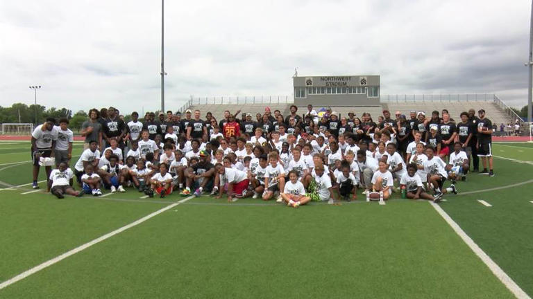 Breece Hall hosts first youth football camp in Wichita