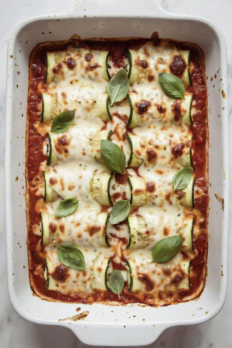 Zucchini rollatini (easy vegetarian roll ups)