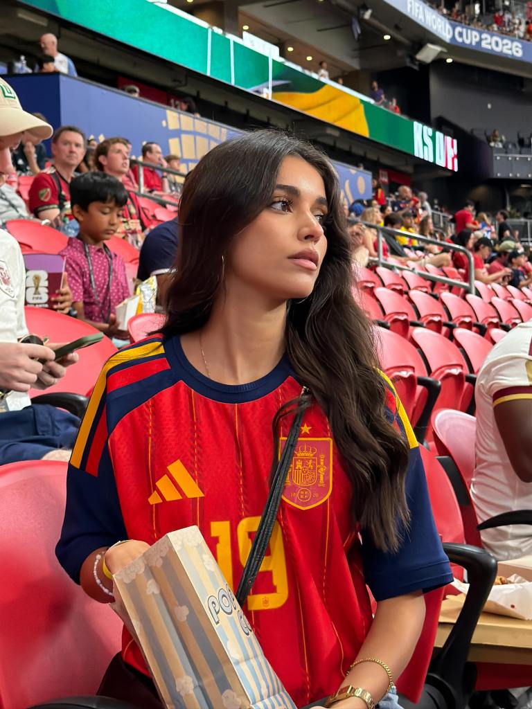 Lamine Yamal’s girlfriend Ines Garcia celebrates first World Cup goal ...