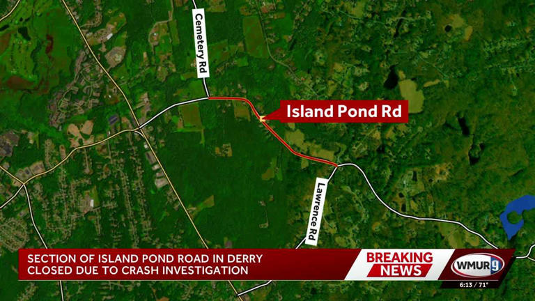 Island Pond Road in Derry now open after crash investigation, officials say