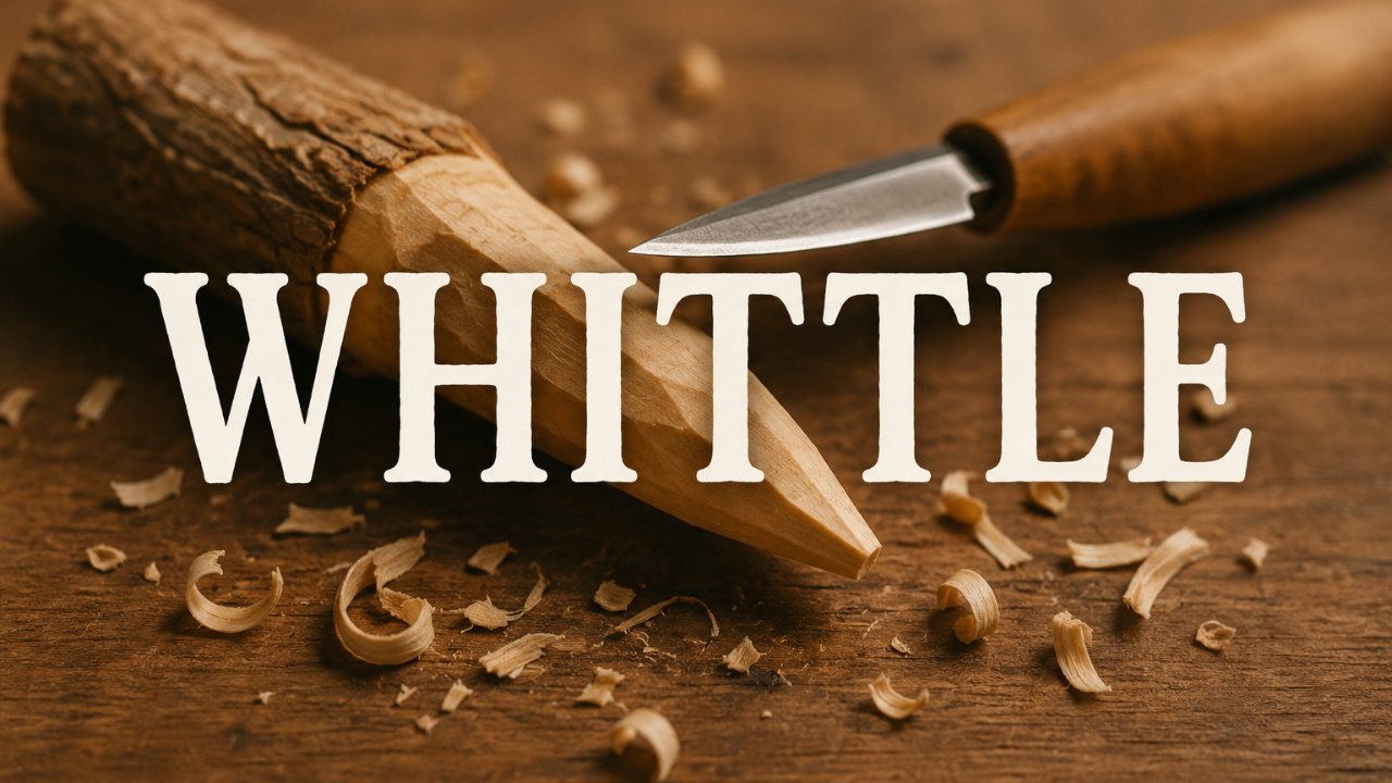 Word of the day: Whittle