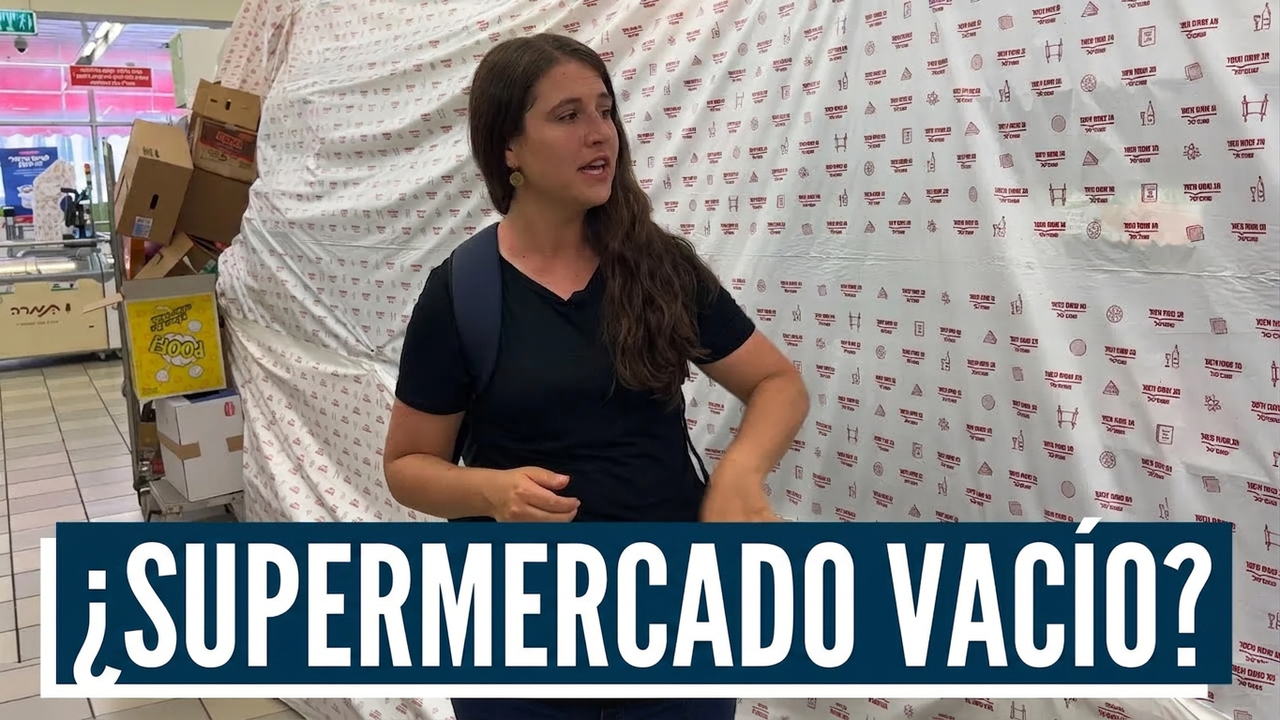 ¿Supermercado vacío en Jerusalén? Israel con Aline