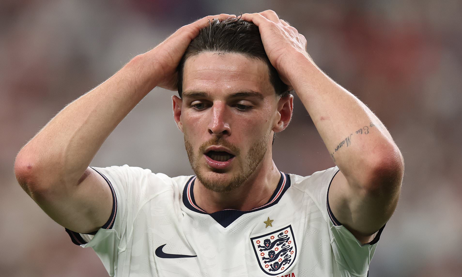 Declan Rice reveals he is battling injury pain for England at the World Cup