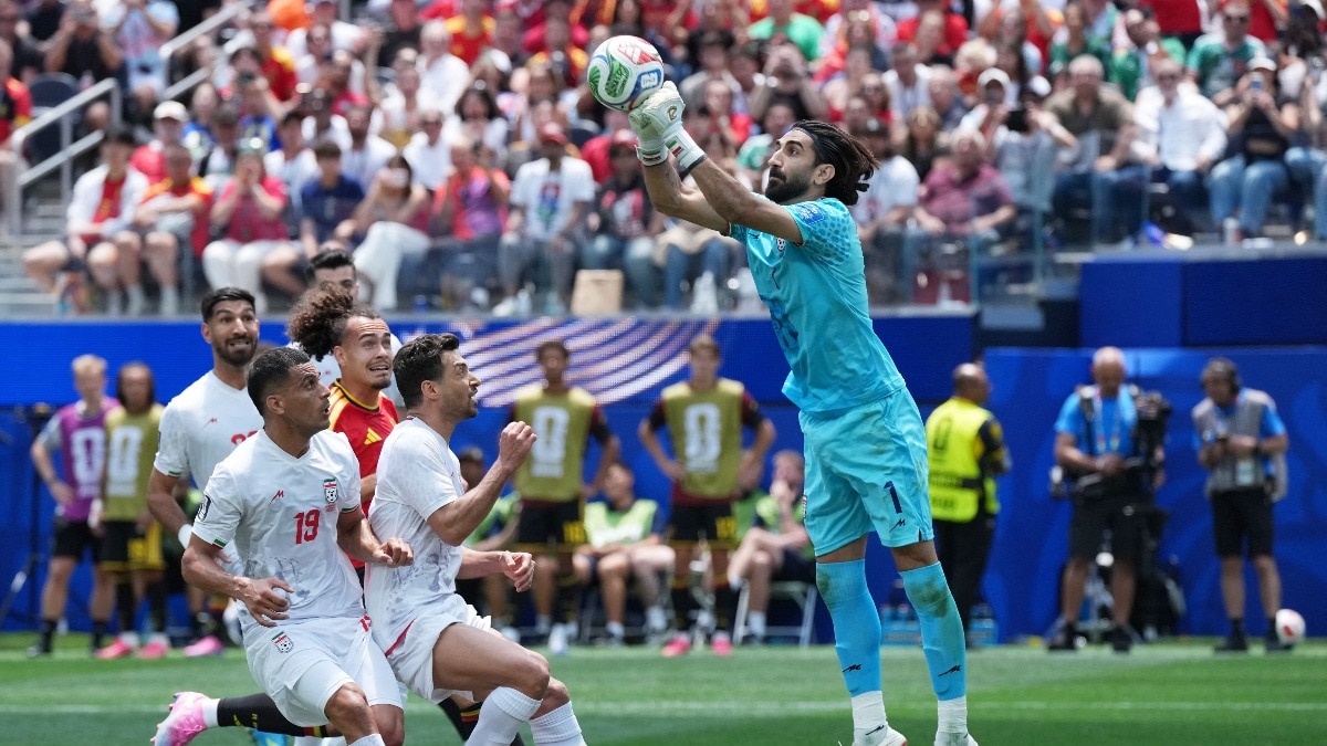 The Beiranvand wall helps Iran secure vital point against 10-man Belgium