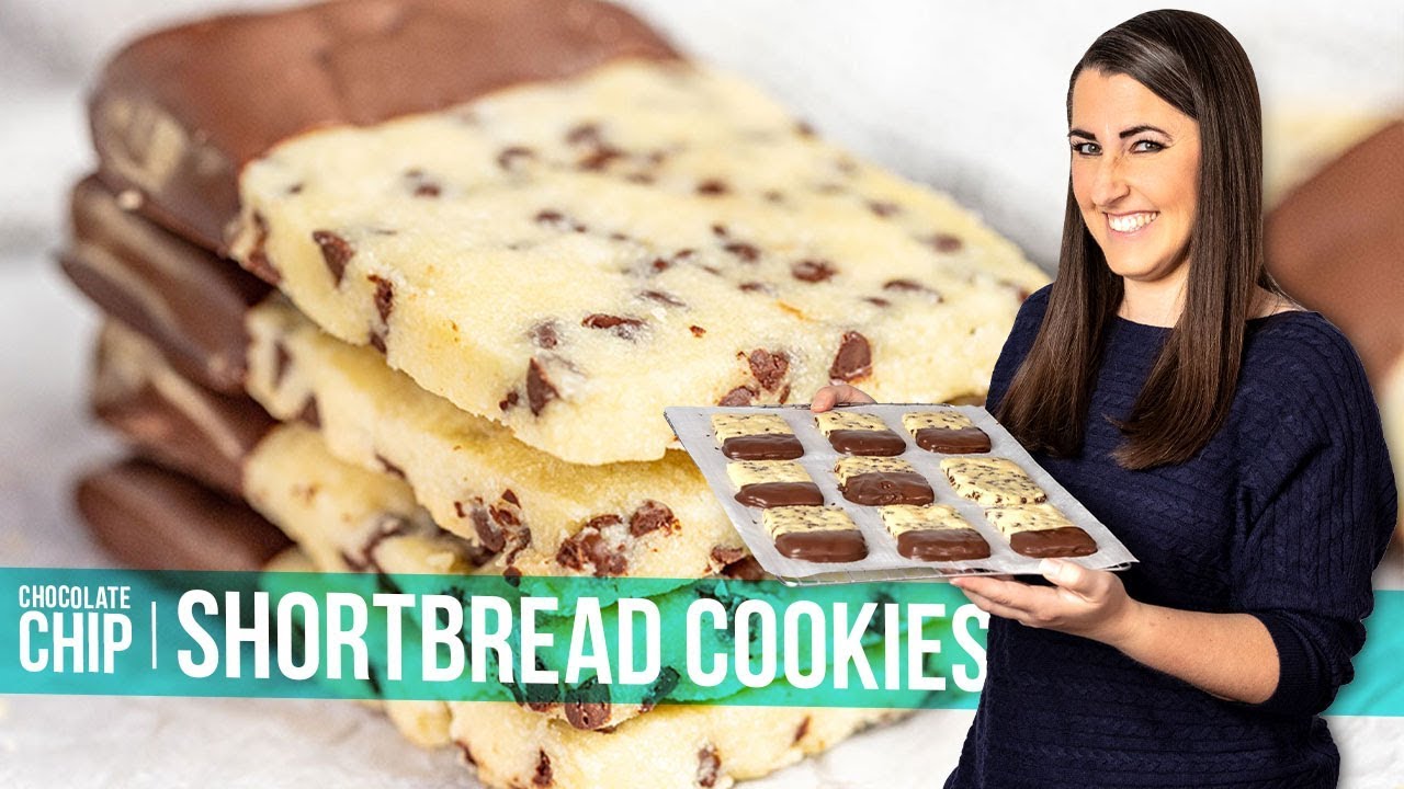 Easy 6-ingredient chocolate chip shortbread cookies | Simple baking ...