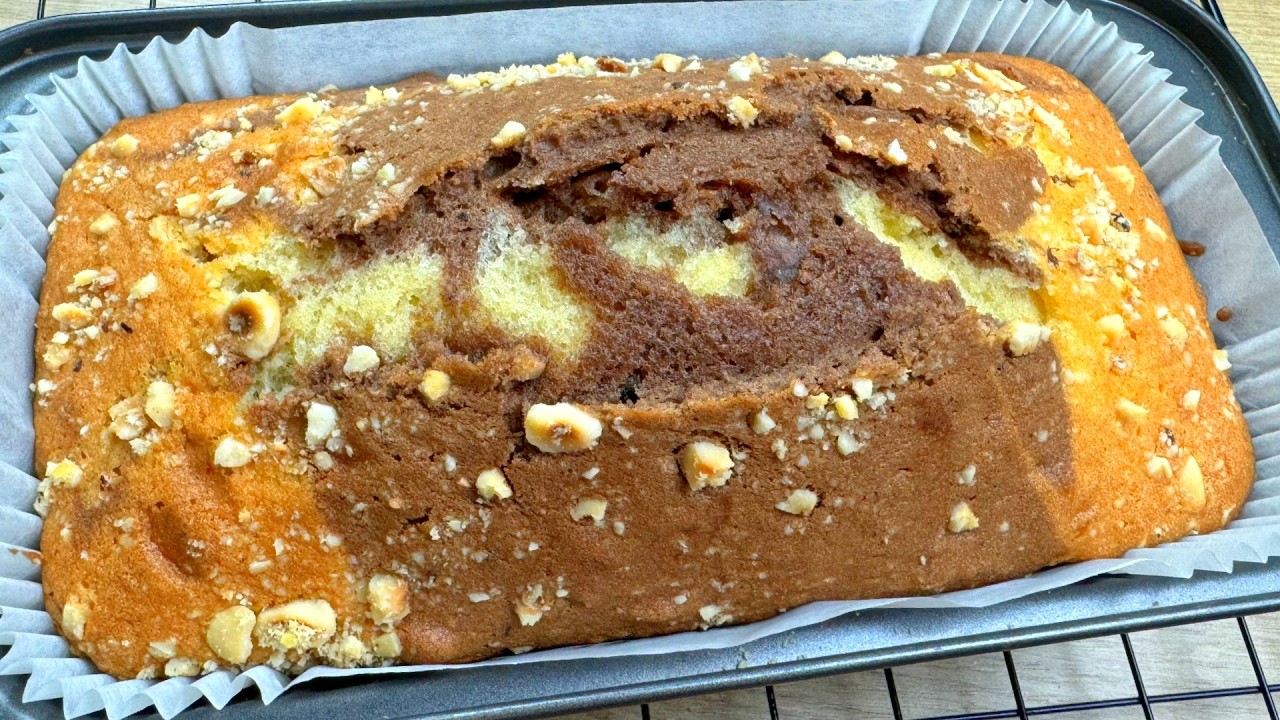 Easy homemade marble cake recipe to impress everyone